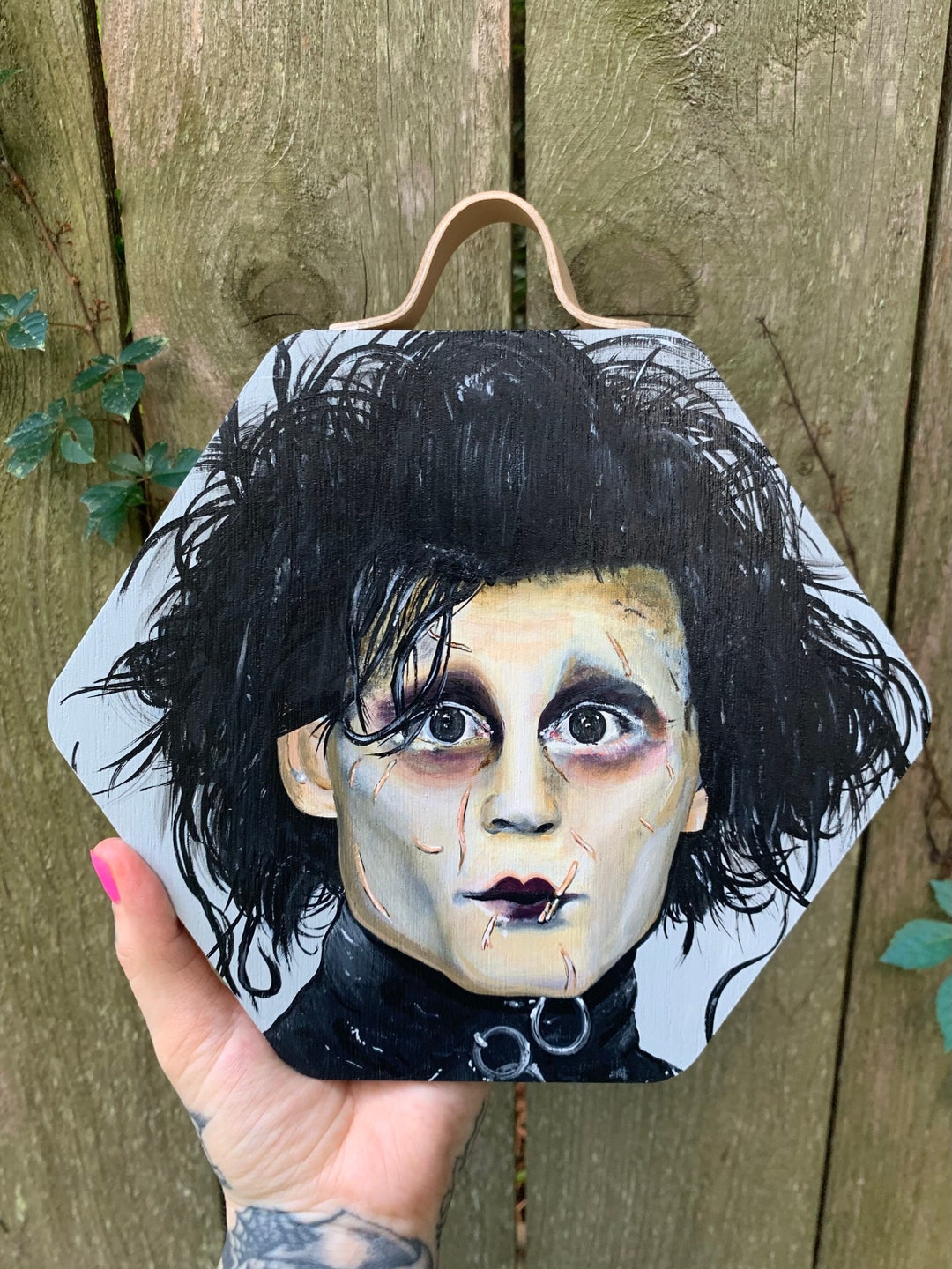 Edward Scissorhands Painting / Original Art / Portrait Painting - Etsy