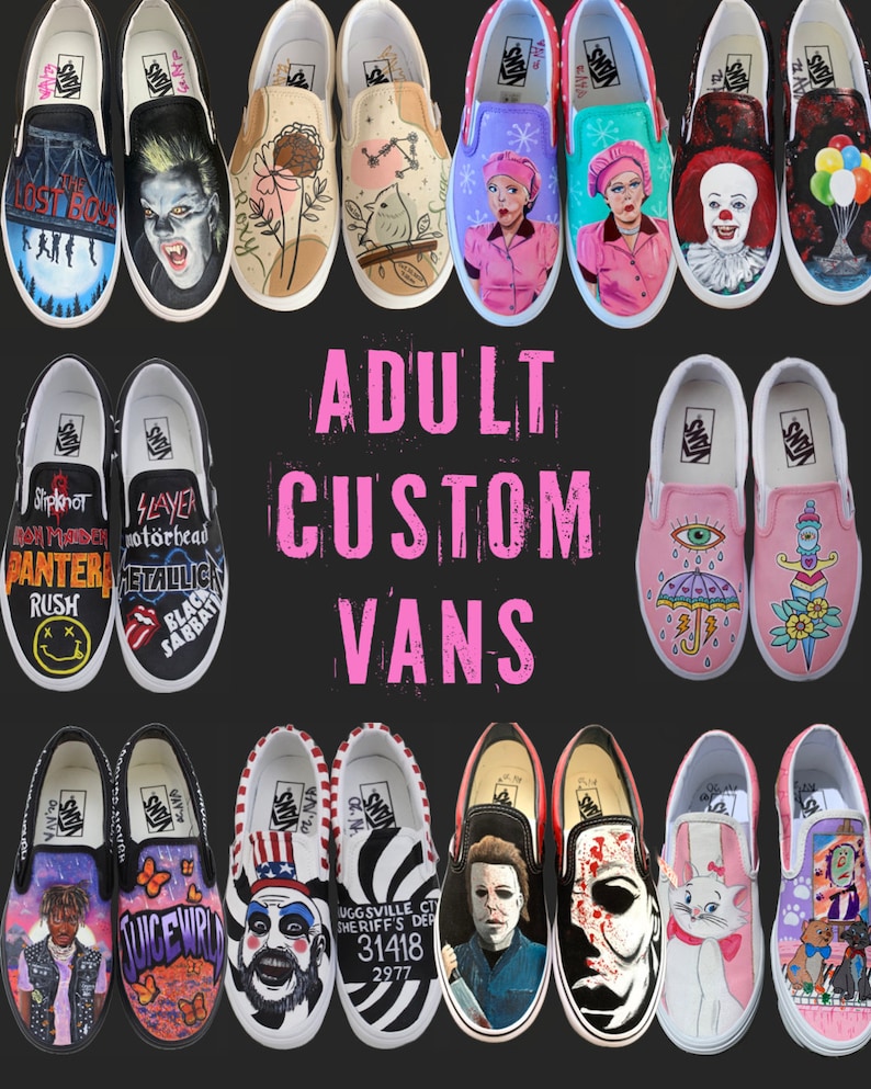 Custom Vans / Custom Painted Shoes / Hand Painted / Made to Order ...