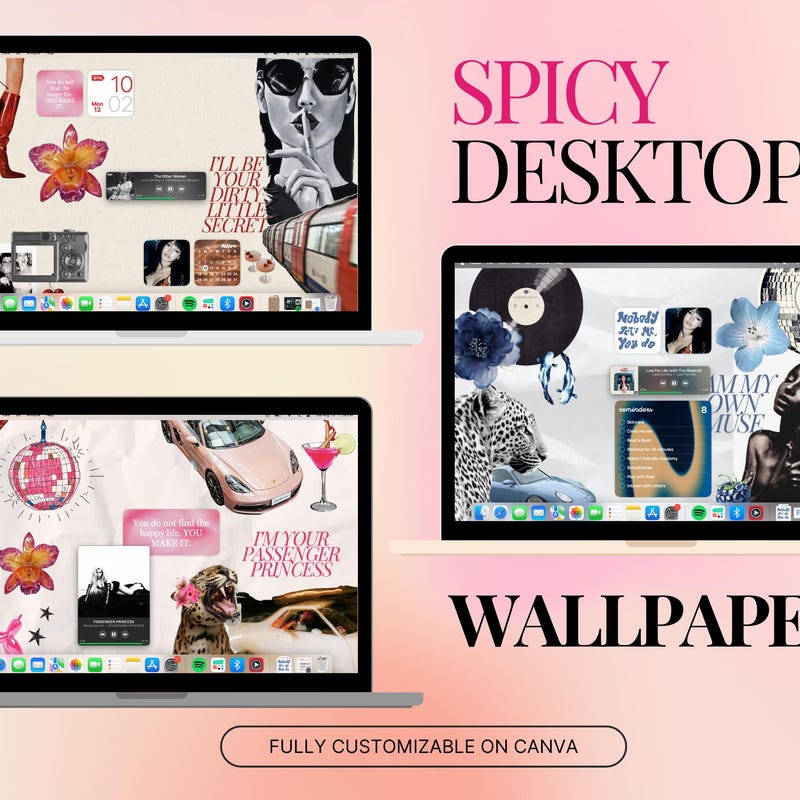 Pink Bow Laptop Wallpaper - Etsy