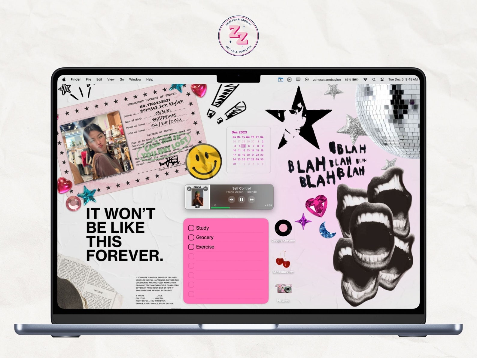2025 EDITABLE Aesthetic Desktop MacBook Wallpaper | Y2K Customizable ...