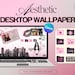 EDITABLE Y2K Desktop MacBook Wallpaper | Y2K Customizable Black Pink ...