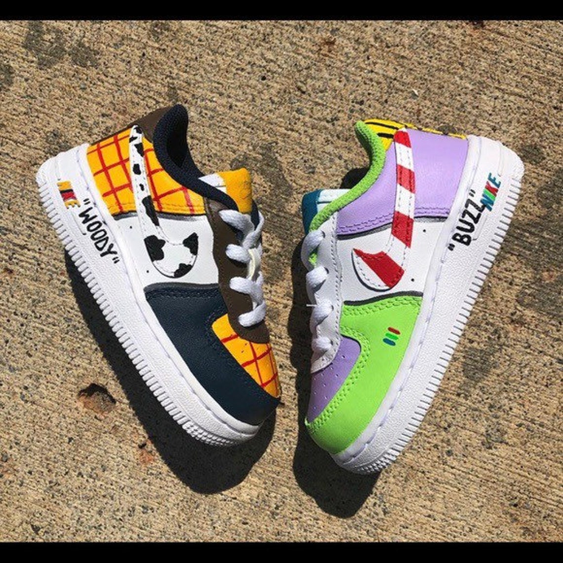 Hand-painted Toy Story Custom Sneakers Airforces Children Infant ...