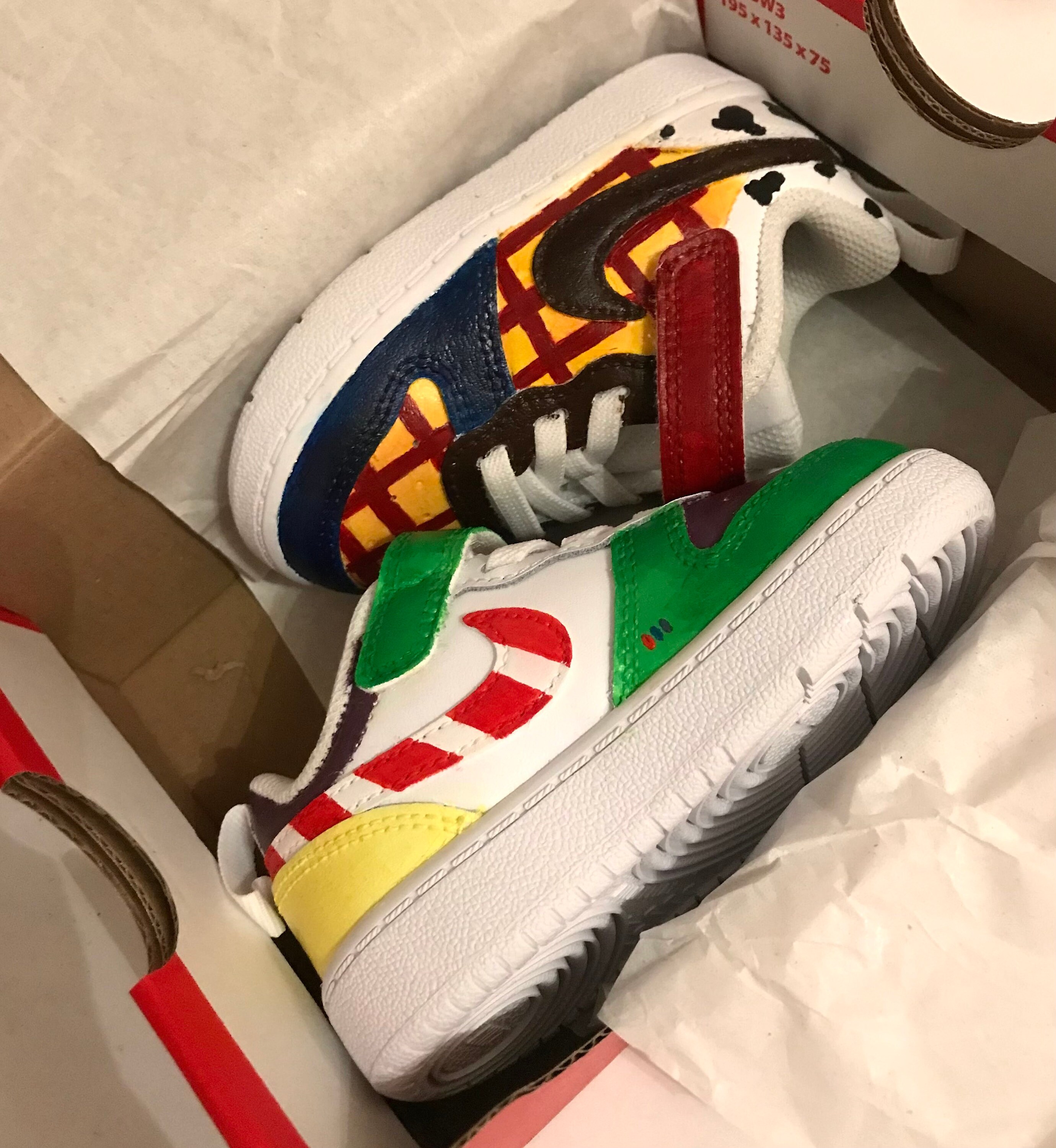 Hand-painted Toy Story Custom Sneakers Airforces Children Infant ...