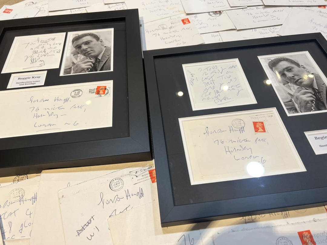 Reggie Kray Hand Written Letters, Framed - Etsy UK