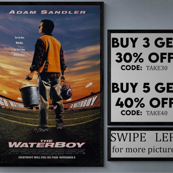 The Waterboy Movie Poster - Etsy