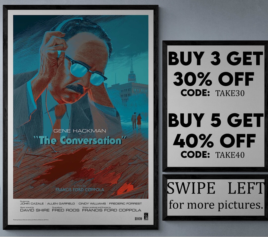 The Conversation Movie/show Poster Wall Art Printed & - Etsy