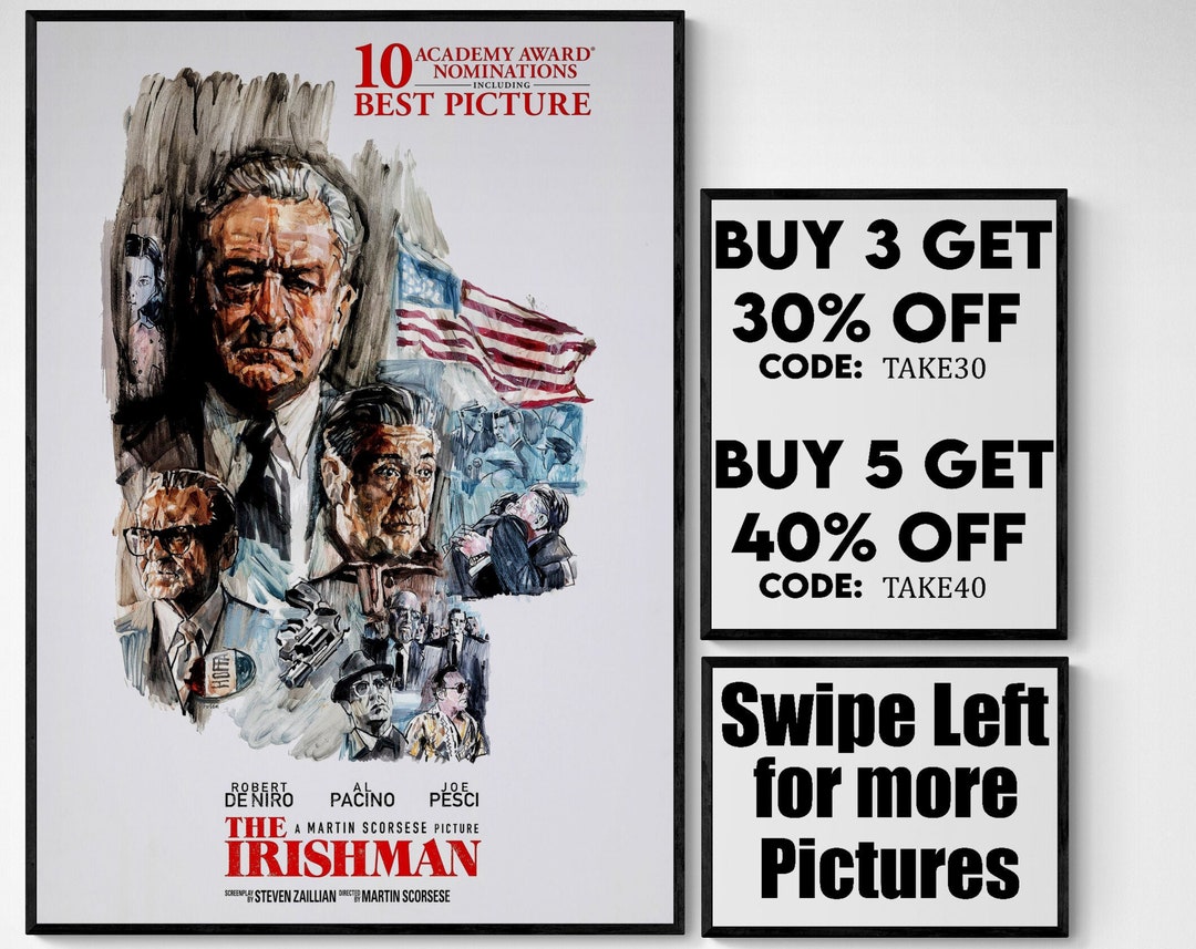 The Irishman Movie/show Poster Wall Art Printed & Shipped - Etsy