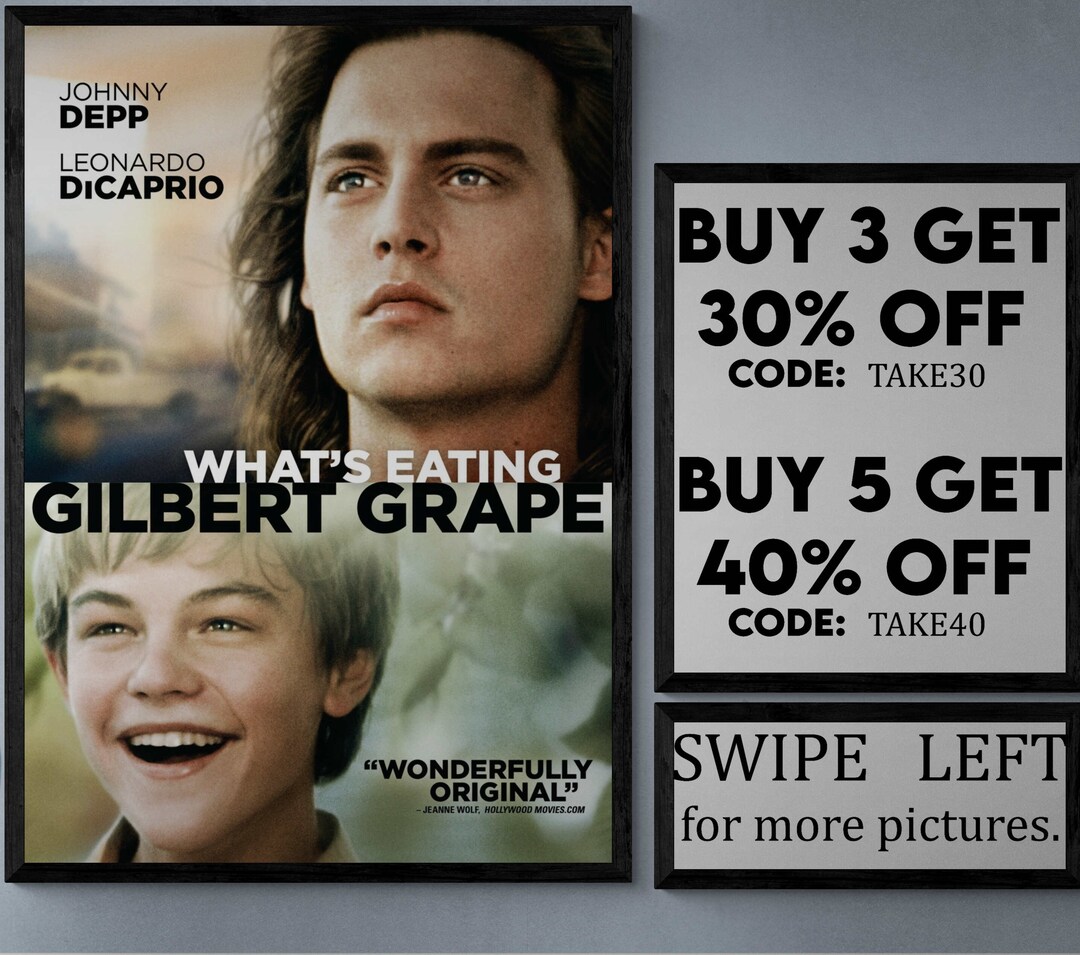 Whats Eating Gilbert Grape Movie/show Poster Wall Art Printed & Shipped ...