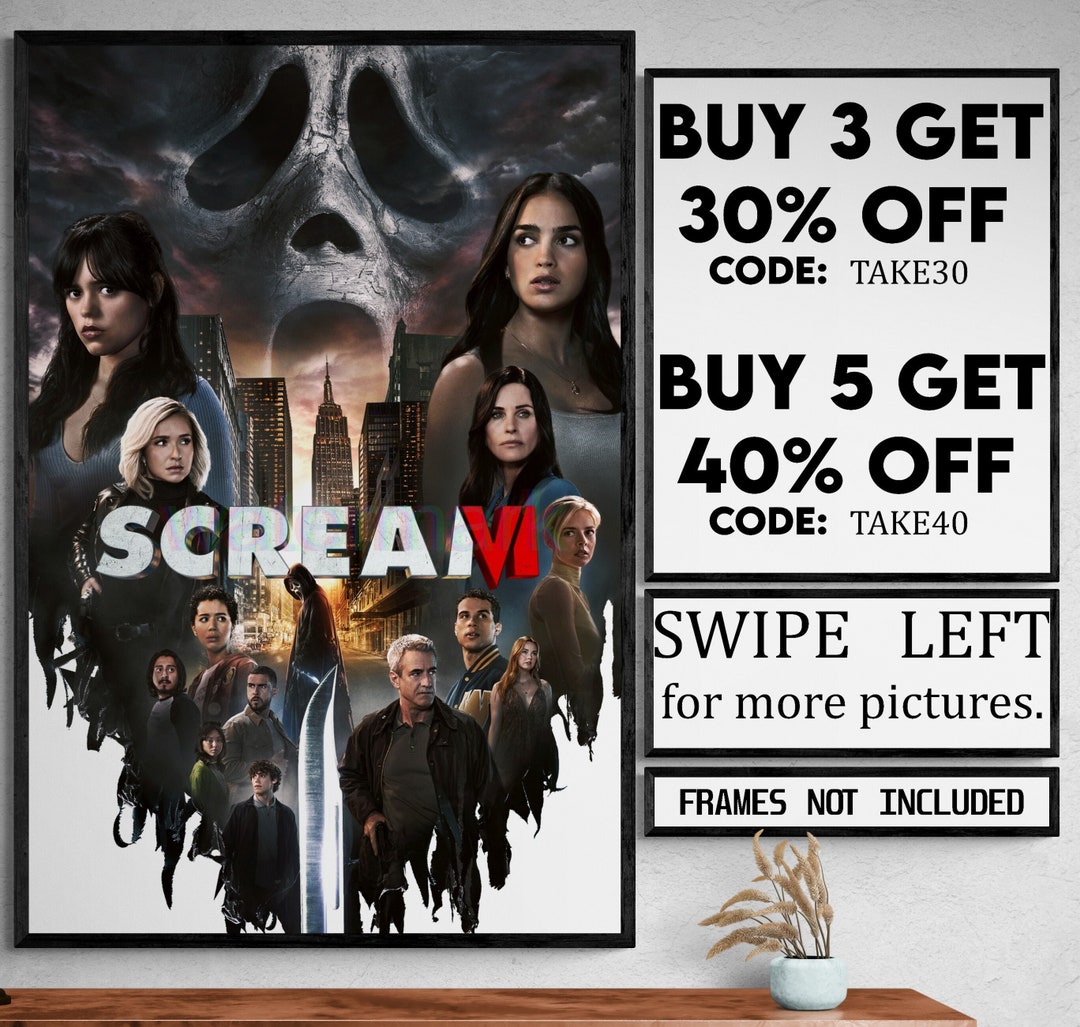 Scream Movie/show Poster Wall Art Printed & Shipped 1721 - Etsy