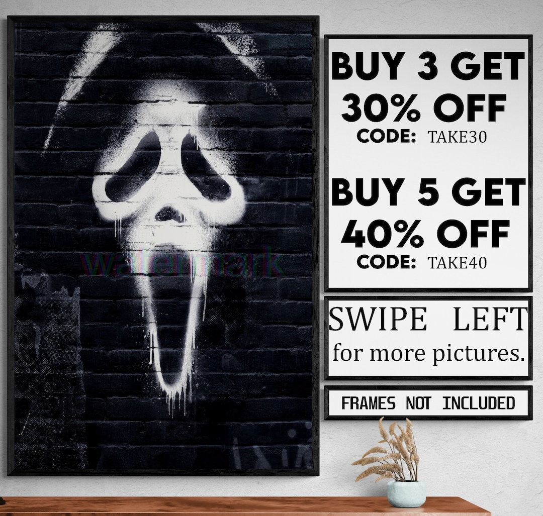 Scream Movie/show Poster Wall Art Printed & Shipped 1717 - Etsy