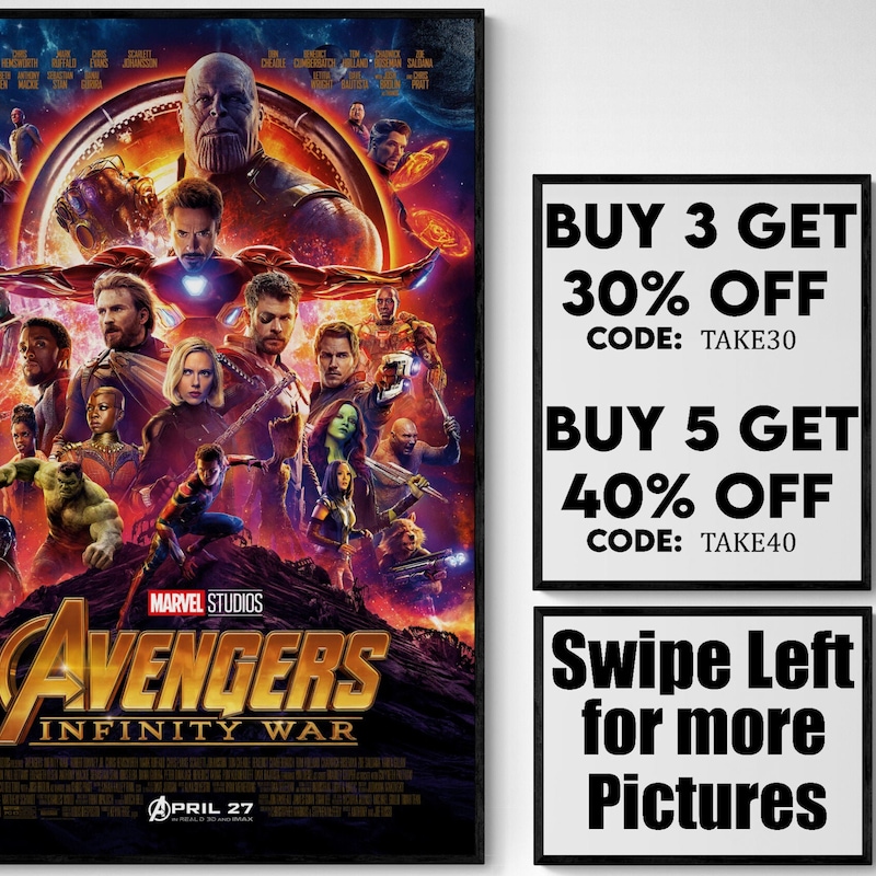 Infinity War Poster - Etsy