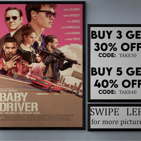 Baby Driver Poster - Etsy