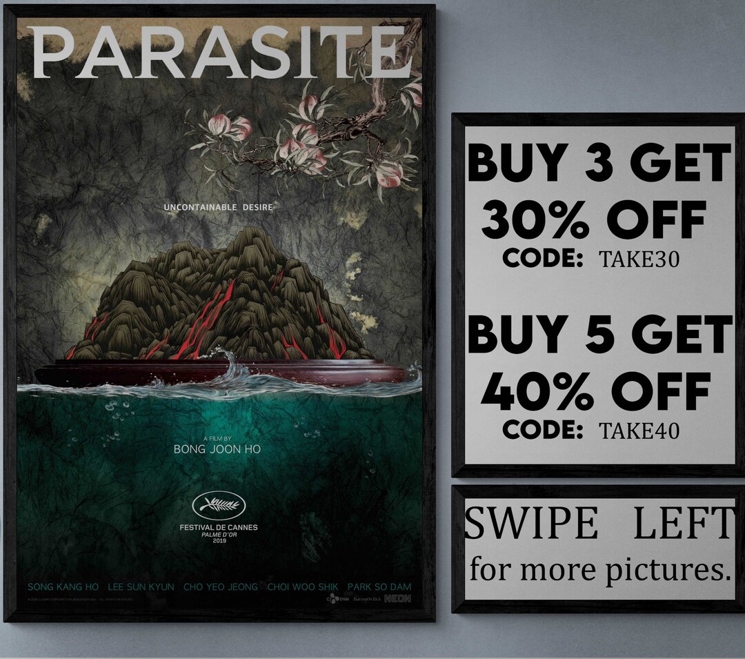Parasite Movie/show Poster Wall Art Printed & Shipped 848 - Etsy UK