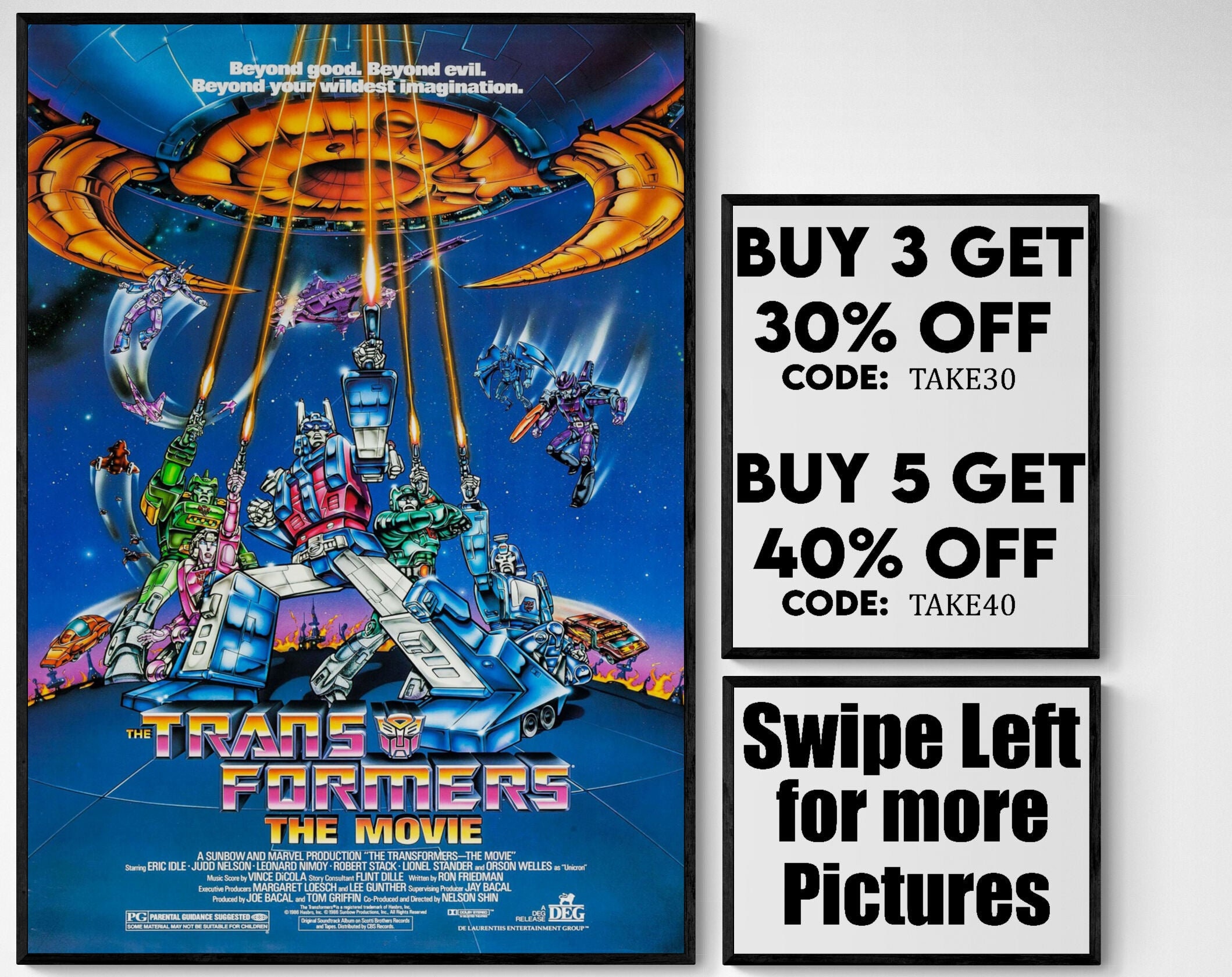 Transformers Movie Poster 1986