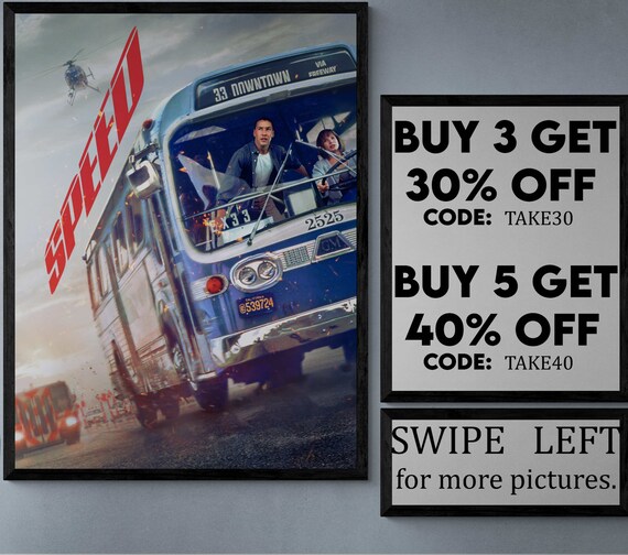 Speed Movie/show Poster Wall Art Printed & Shipped 1044 - Etsy