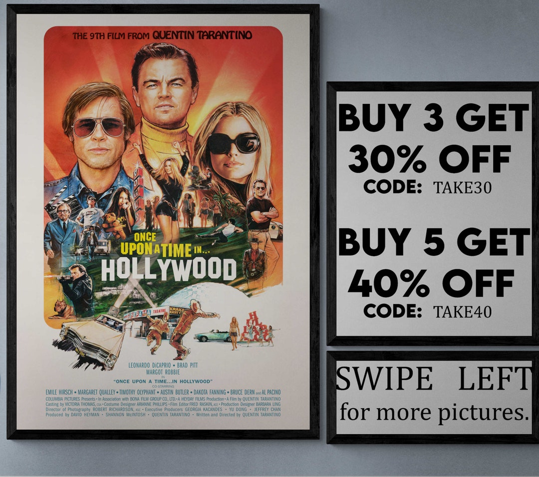 Once Upon a Time in Hollywood Movie/show Poster Wall Art - Etsy