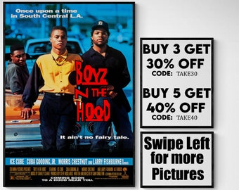 Run Ricky Boyz N the Hood 90's Movie Poster, Hip Hop Poster, Wall Art ...