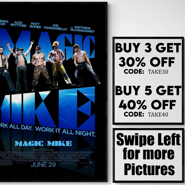 Magic Mike Movie Poster - Etsy
