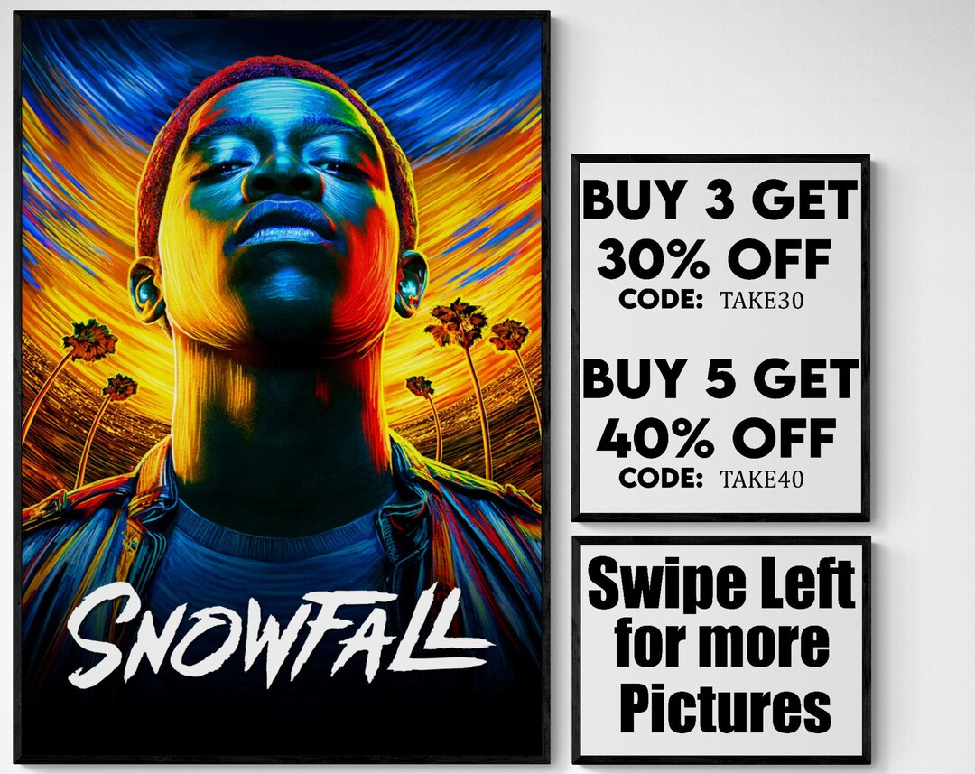 Snowfall Movie/show Poster Wall Art Printed & Shipped 1060 - Etsy