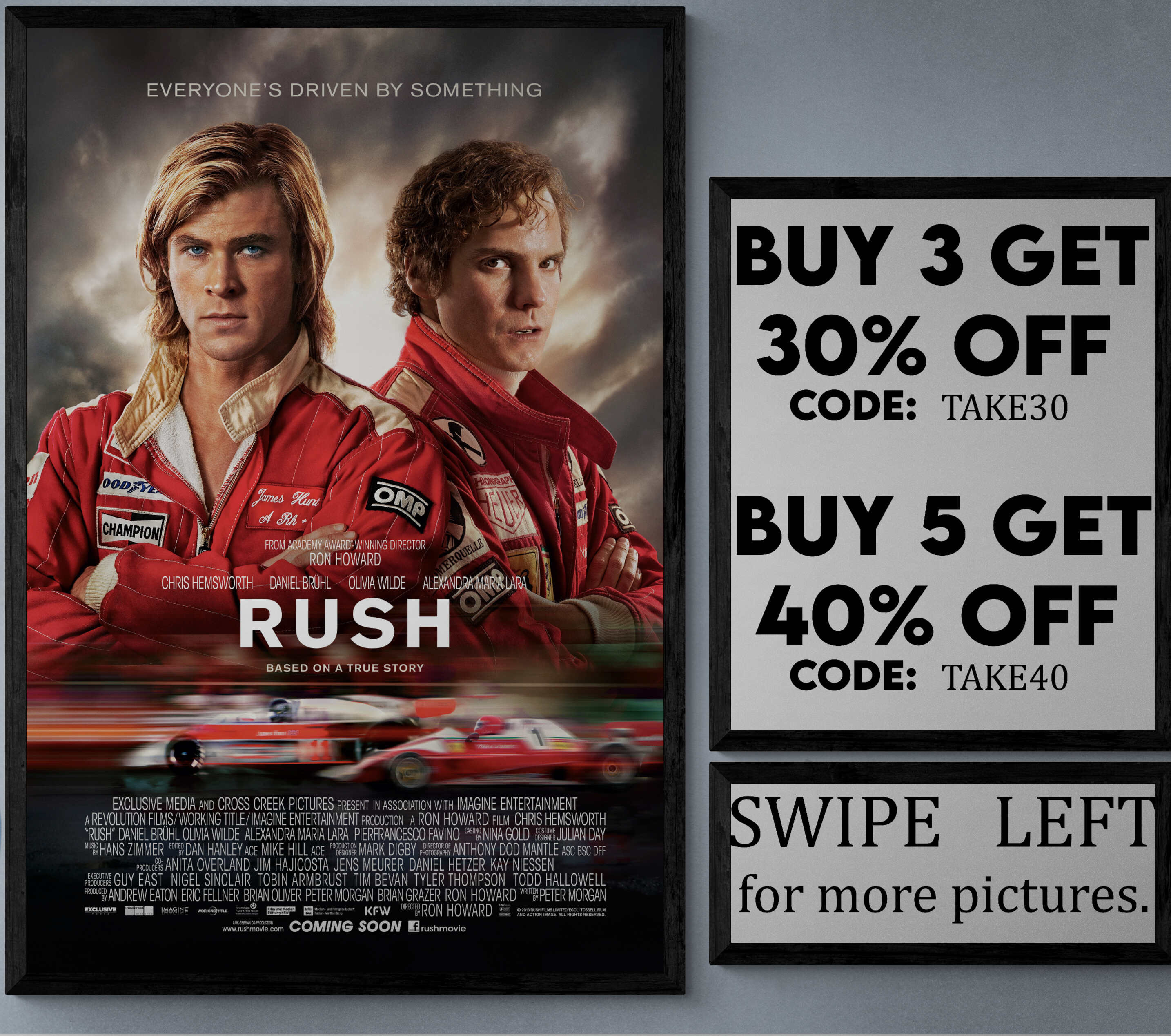 Chris Hemsworth Rush Poster
