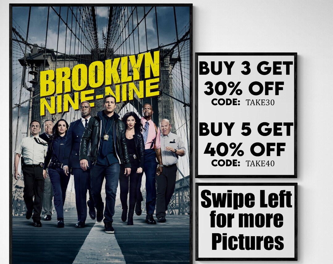 Brooklyn Nine Nine Movie/show Poster Wall Art Printed & Shipped 1241 - Etsy