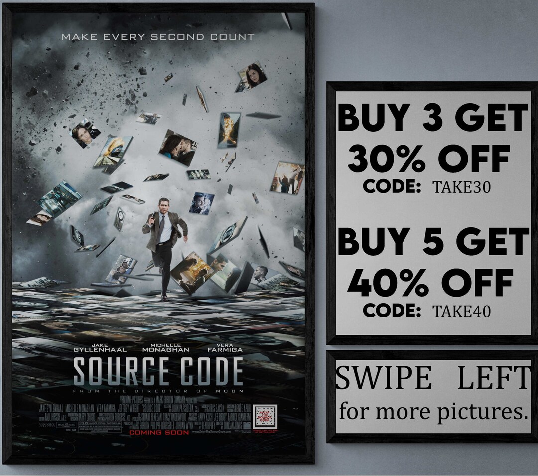 Source Code Movie/show Poster Wall Art Printed & Shipped 702 - Etsy