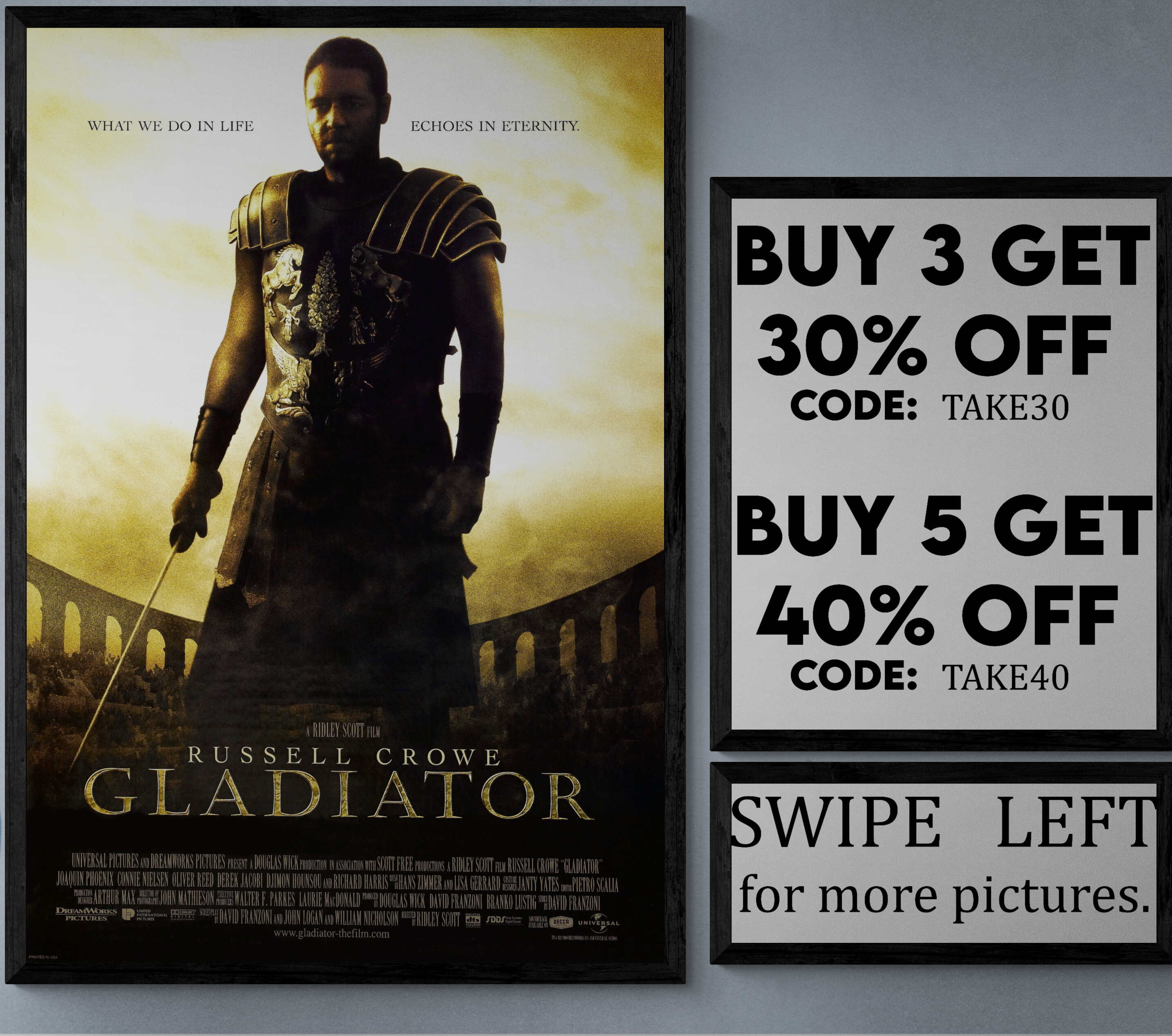 Gladiator Extended Edition Movie Poster