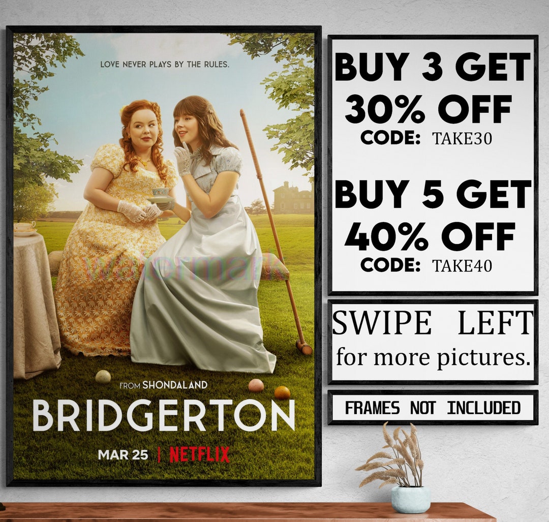 Bridgerton Movie/show Poster Wall Art Printed & Shipped 1584 - Etsy