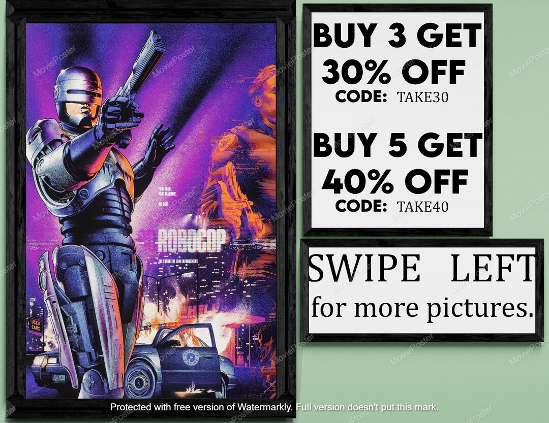 Robocop Movie/show Poster Wall Art Printed & Shipped 240 - Etsy UK