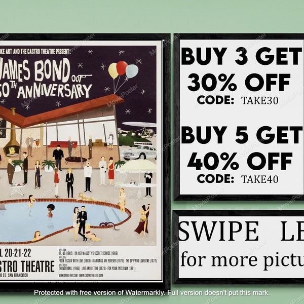 James Bond 50th Anniversary - Etsy