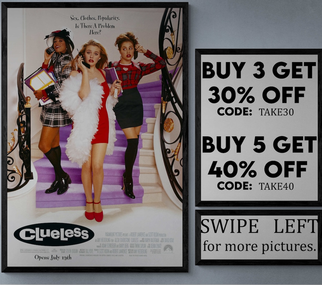 Clueless Movie/show Poster Wall Art Printed & Shipped 862 - Etsy