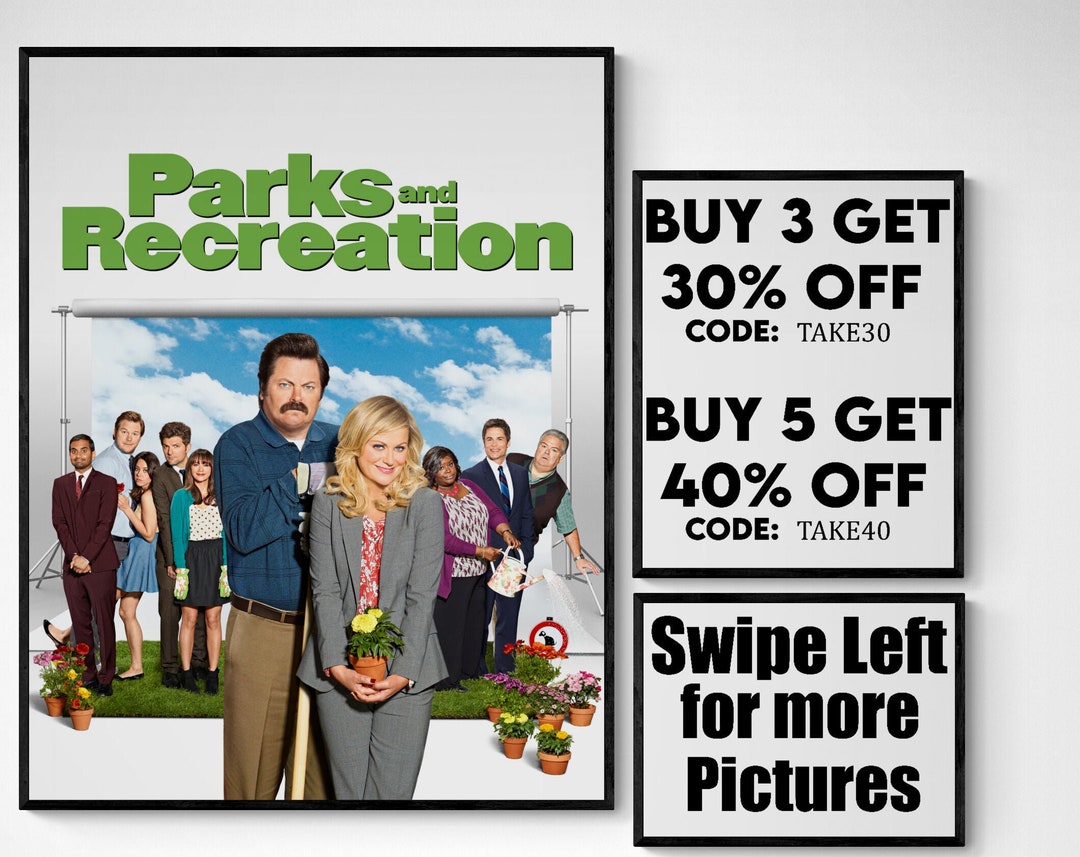 Parks and Recreation Movie/show Poster Wall Art Printed & Shipped 1255 ...