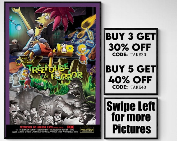 The Simpsons Treehouse Of Horror Posters