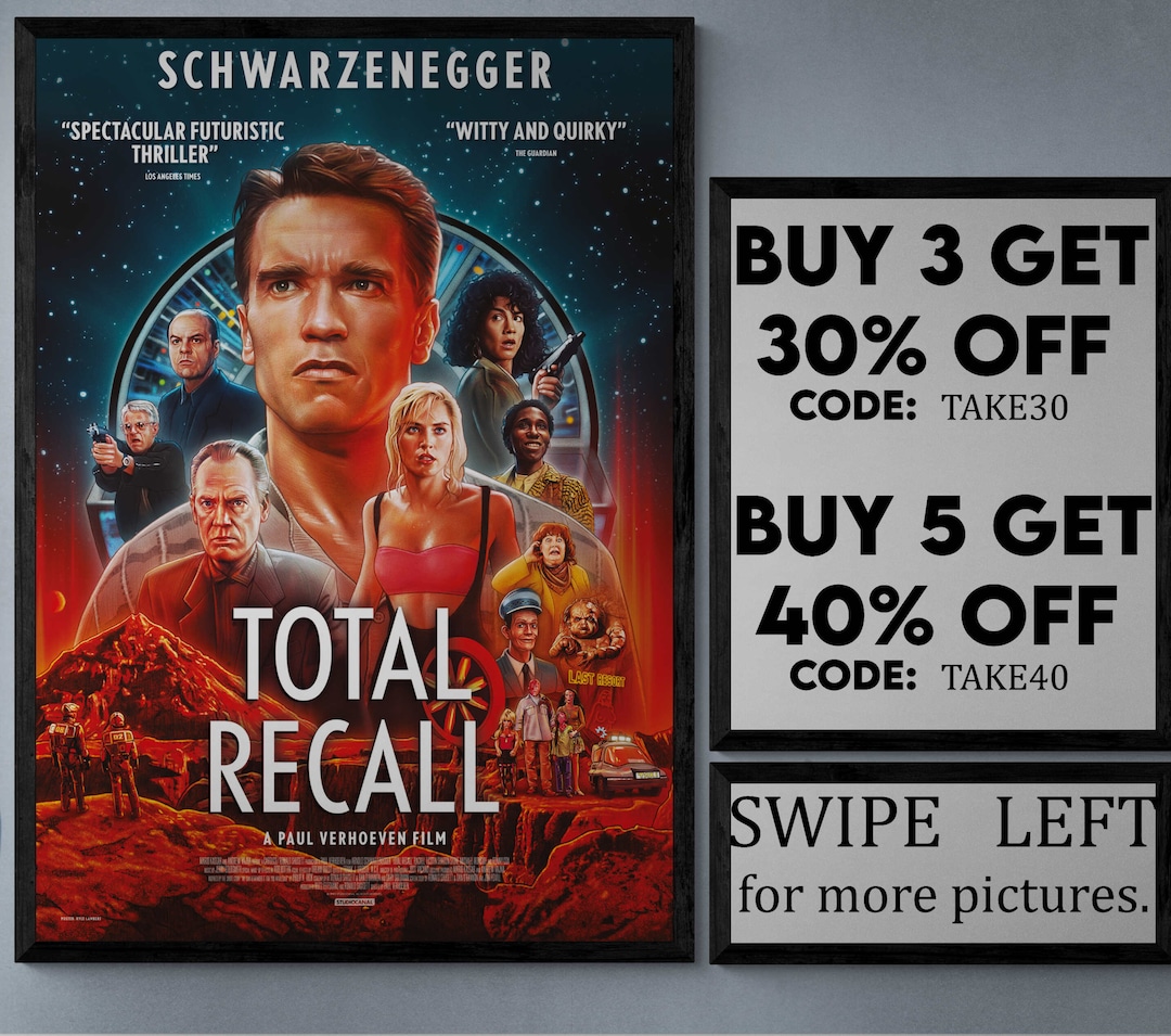 Total Recall Movie/show Poster Wall Art Printed & Shipped 581 - Etsy
