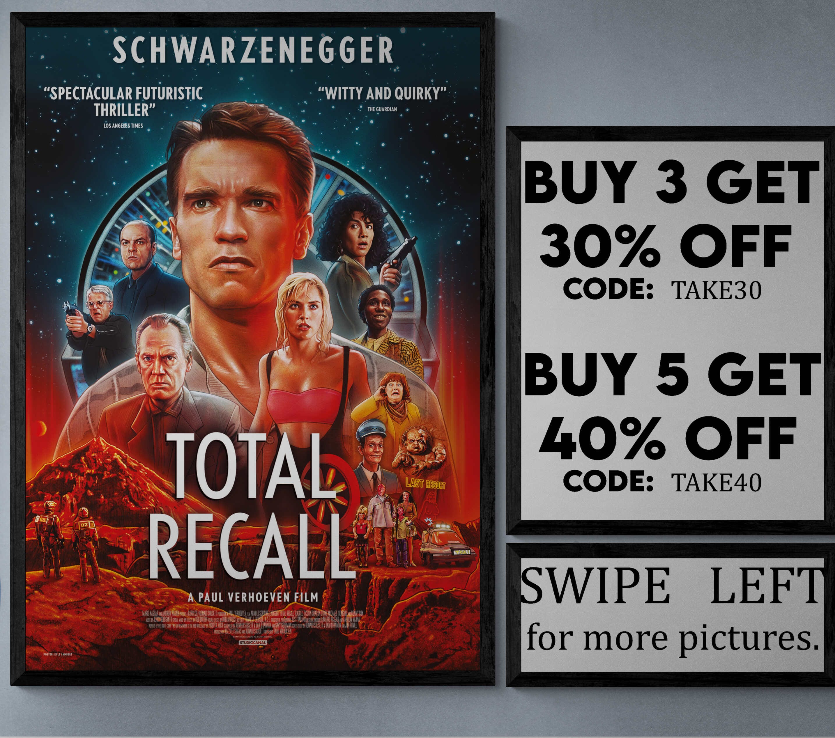 Kate Beckinsale Total Recall Poster