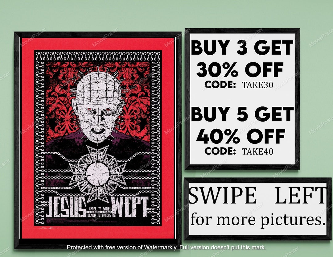 Hellraiser Movie/show Poster Wall Art Printed & Shipped - Etsy