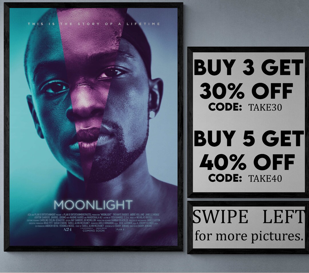 Moonlight Movie/show Poster Wall Art Printed & Shipped 753 - Etsy