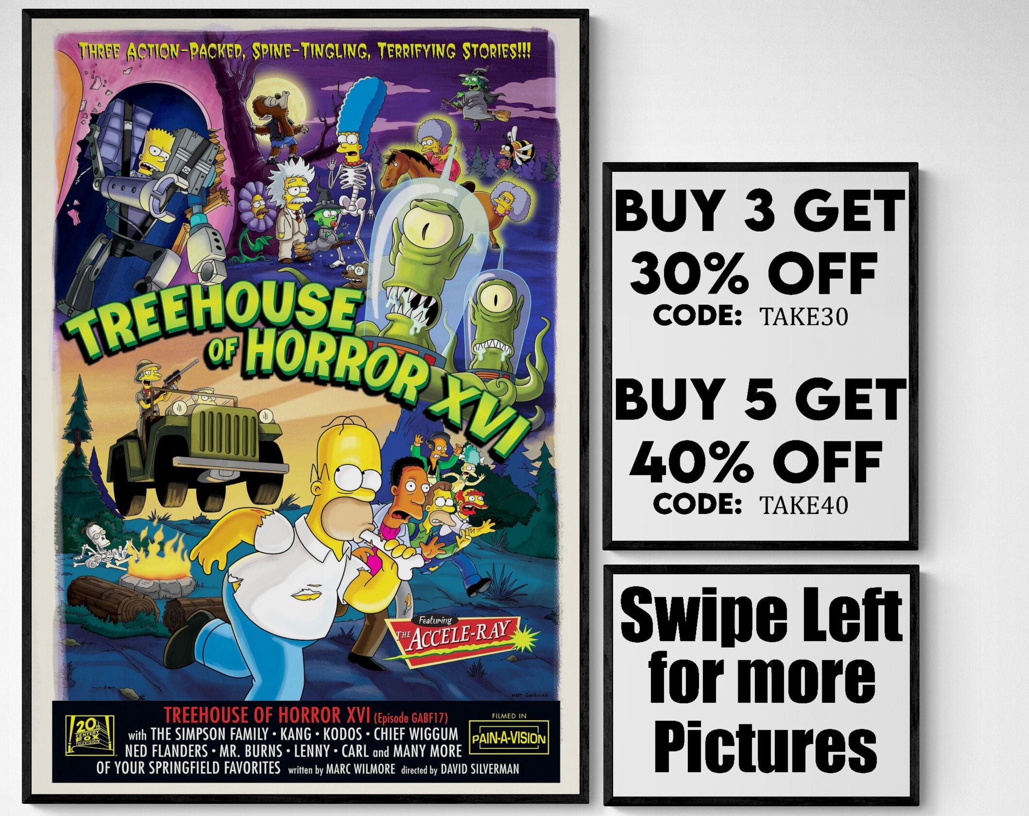 The Simpsons Treehouse Of Horror Posters