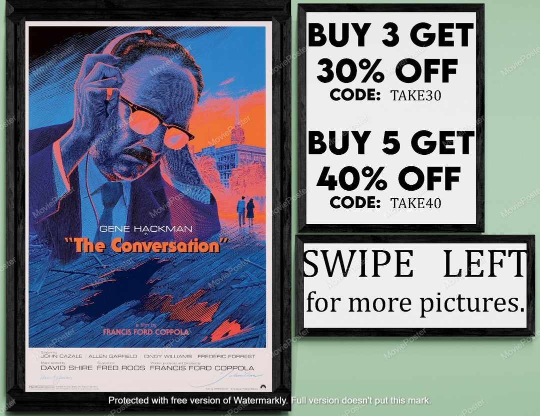 The Conversation Movie/show Poster Wall Art Printed & - Etsy