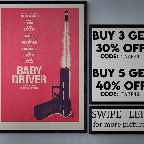 Baby Driver Poster - Etsy