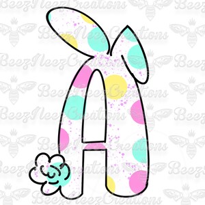 Easter Bunny Alphabet Doodle Letters 26 PNG (digital Download Only) - Etsy