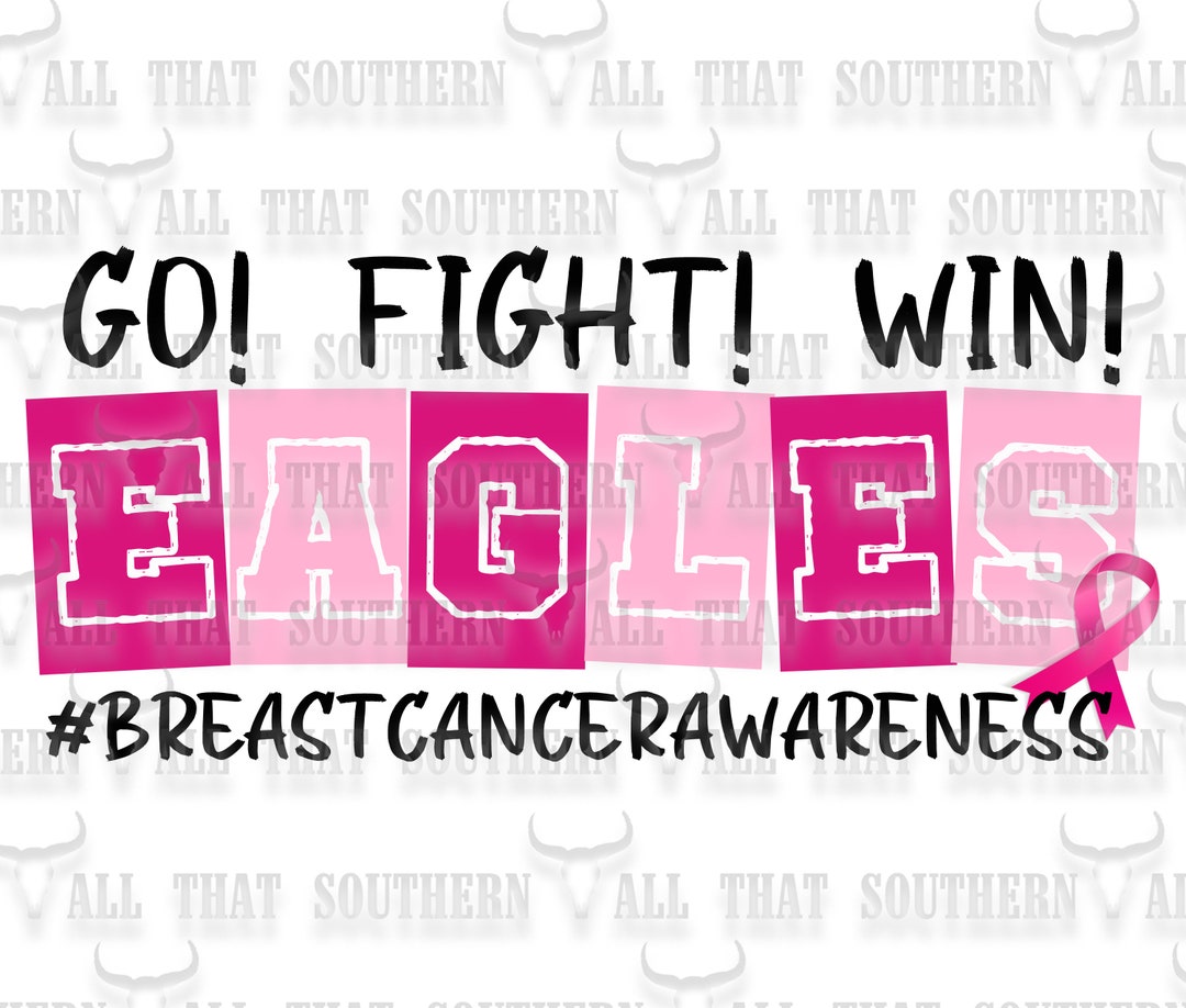 Eagles Breast Cancer Awareness (digital Download Only) for Sublimation ...