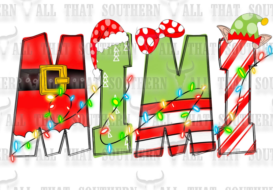 MIMI Christmas PNG (digital Download Only) - Etsy