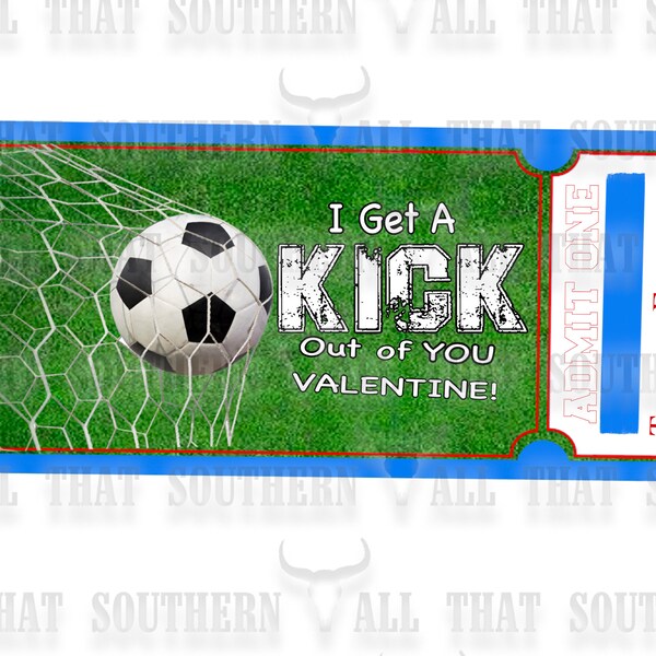 Soccer Valentine - Etsy