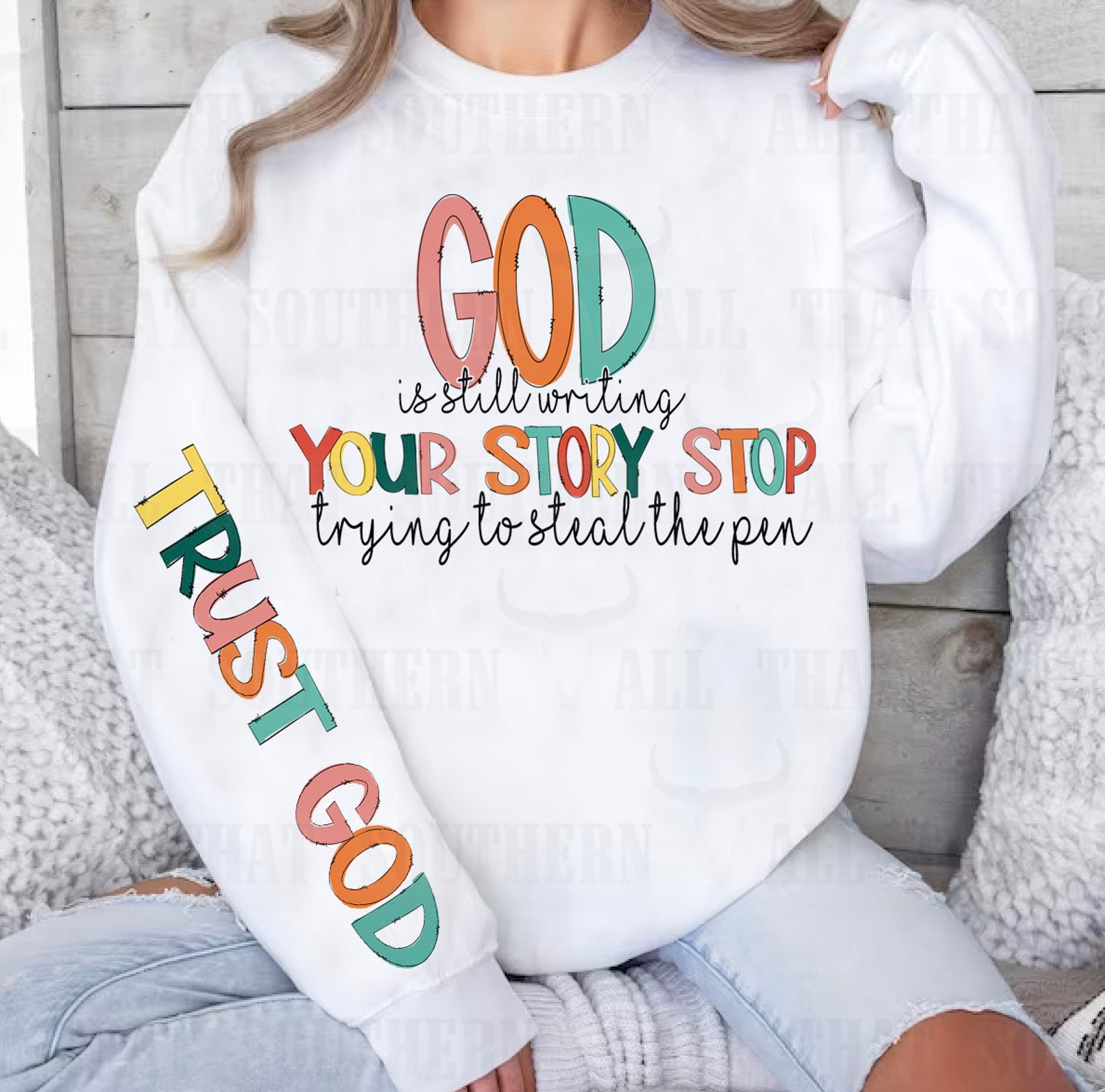 DIGITAL DOWNLOAD Trust God Png digital Download Only - Etsy