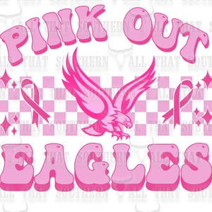Pink Out Eagles Png (digital Download Only) - Etsy