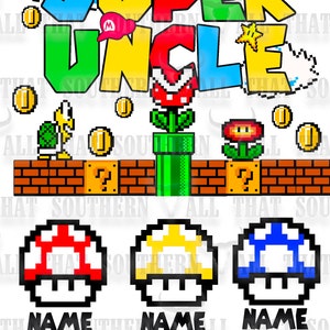 Super Uncle PSD Fathers Day Design (digital Download Only) for Sublimation - Etsy