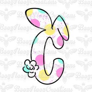 Easter Bunny Alphabet Doodle Letters 26 PNG (digital Download Only) - Etsy