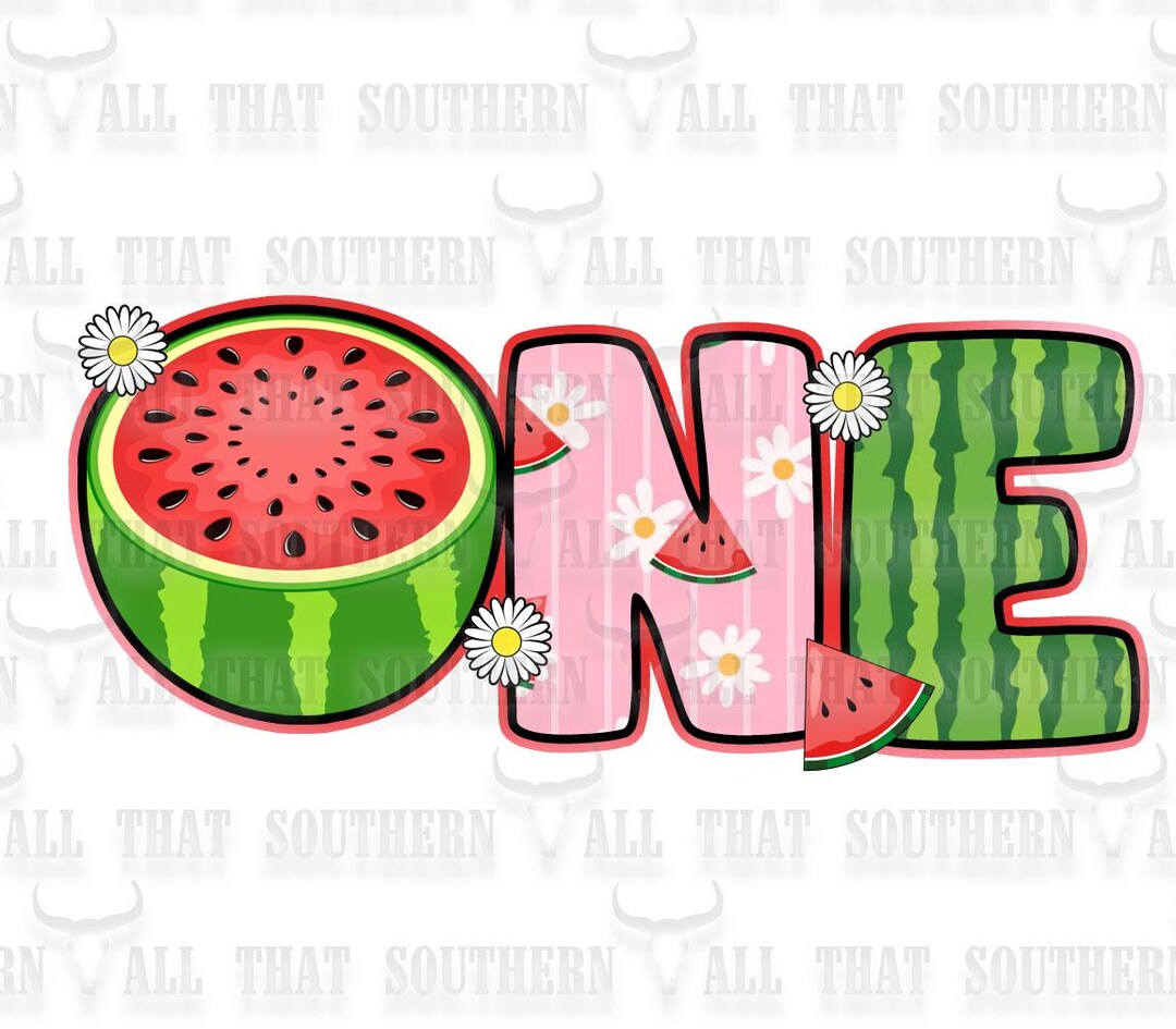ONE Watermelon Png Birthday (digital Download Only) - Etsy