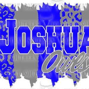 Joshua Owls Png (digital Download Only) Brushstrokes/leopard Print - Etsy